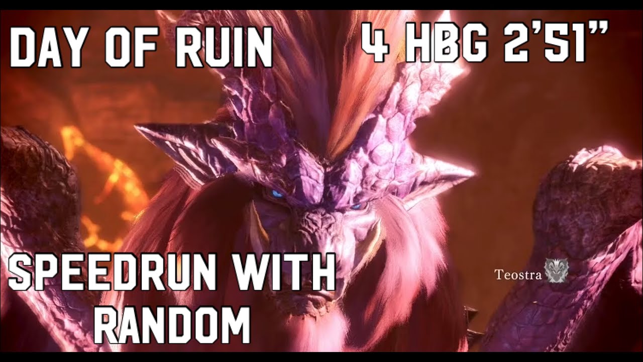 [ MHW Iceborne ] Day of Ruin - 4 HBG 2’51” With RANDOM - YouTube