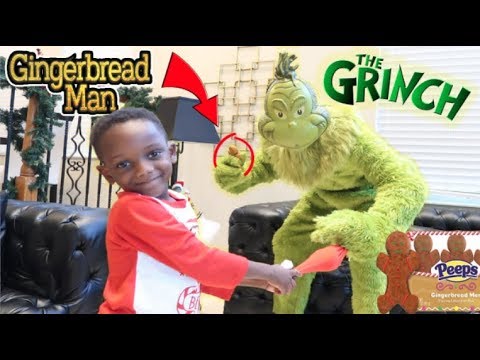 The GRINCH Took All My GINGERBREAD MAN Peeps!! - YouTube
