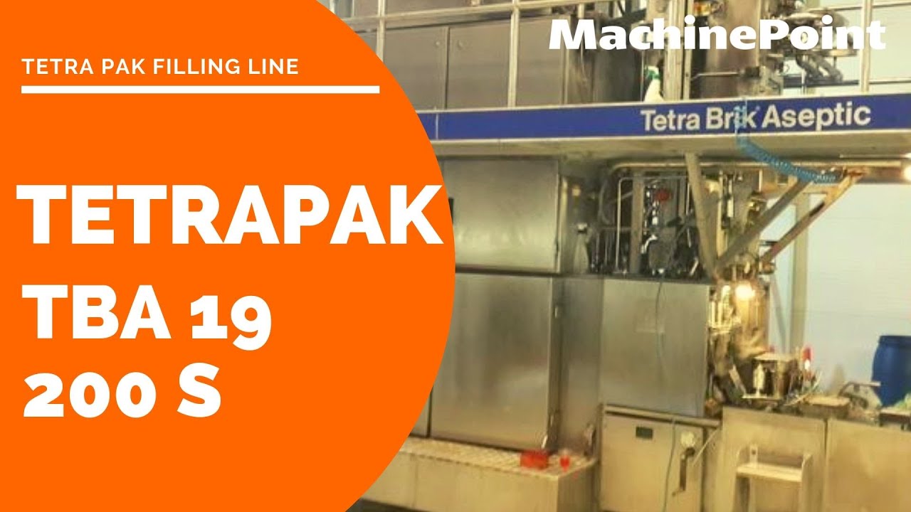 TETRA PAK TBA 19 200S Filling Line | Tetra Pak Machinery - YouTube