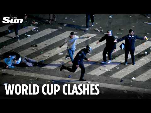 Argentina fans riot in Buenos Aires after World Cup defeat against Spain