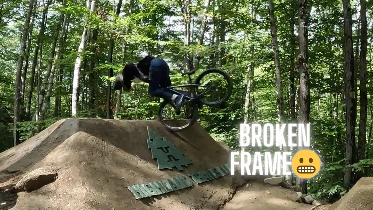 How to break a bike frame | Highland Mountain Bike Park | Ultimate ...