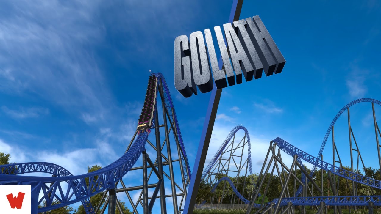 POV | Goliath @Walibi Holland | Intamin Mega Coaster Recreation ...
