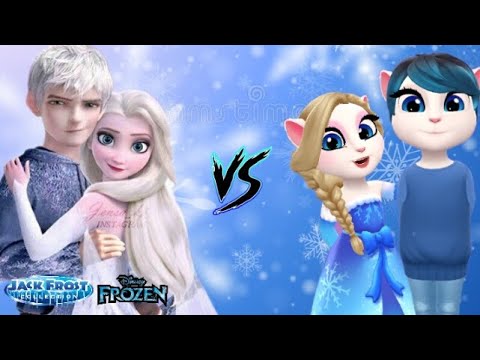 Frozen Queen Elsa And Jack Frost ️ Nice Couple Beautiful 😍 Vs My ...