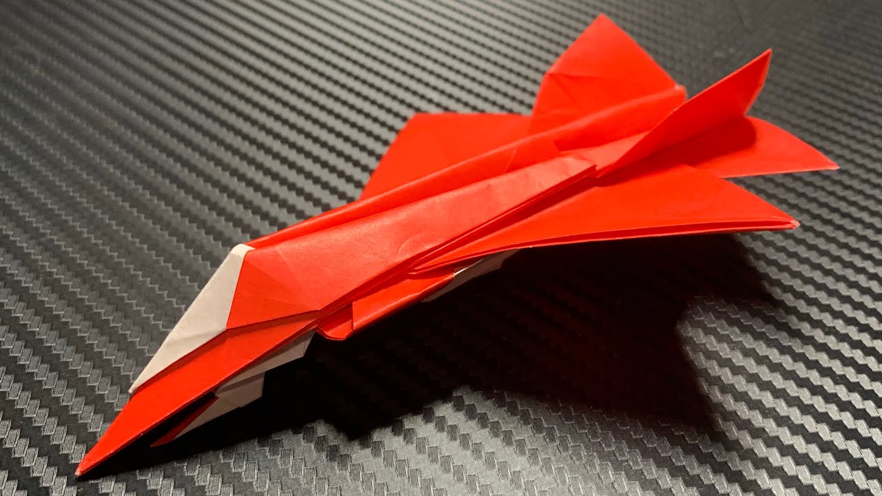 How to fold Hornet, a origami fighter jet with a turret. - YouTube