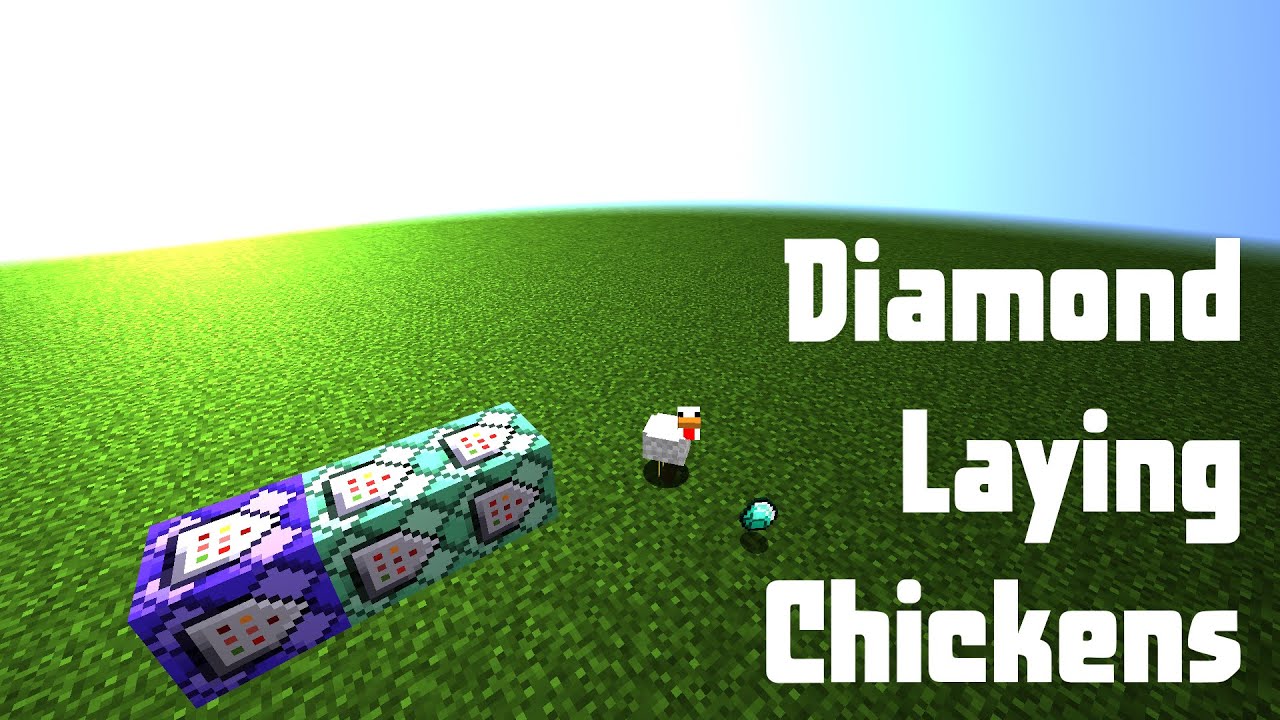 [1.8][1.9] Vanilla Minecraft | Chickens Lay Diamonds! - YouTube