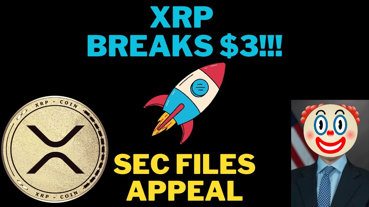 XRP ROCKETS PAST $3!!! / SEC FILES OPENING BRIEF IN APPEAL / TRUMP TO ...