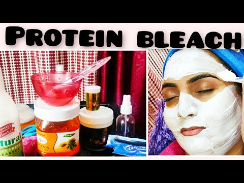How to do bleach on sensitive skin /how to make protein bleach ...