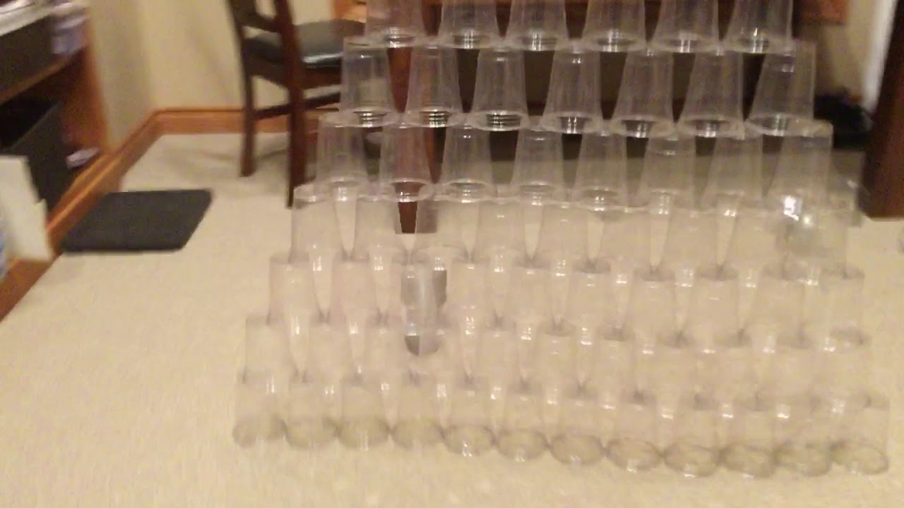 EXTREME CUP STACKING: Part 3 - YouTube