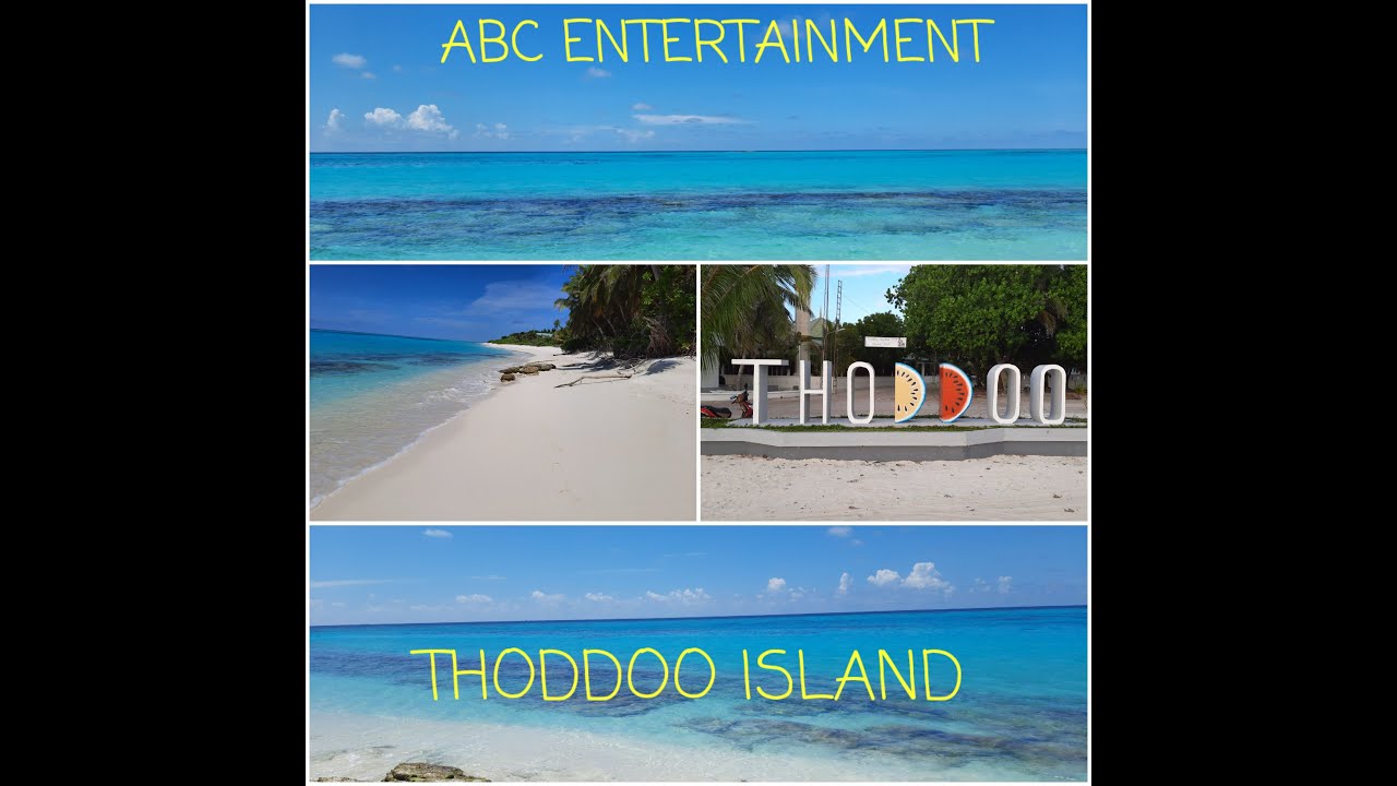 AA.Thoddoo island, White sand beach vlog - YouTube