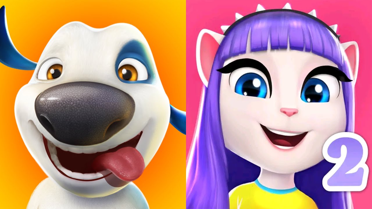 My Talking Angela 2 vs My Talking Hank Level 32 | Episode 3469 | HANK ...