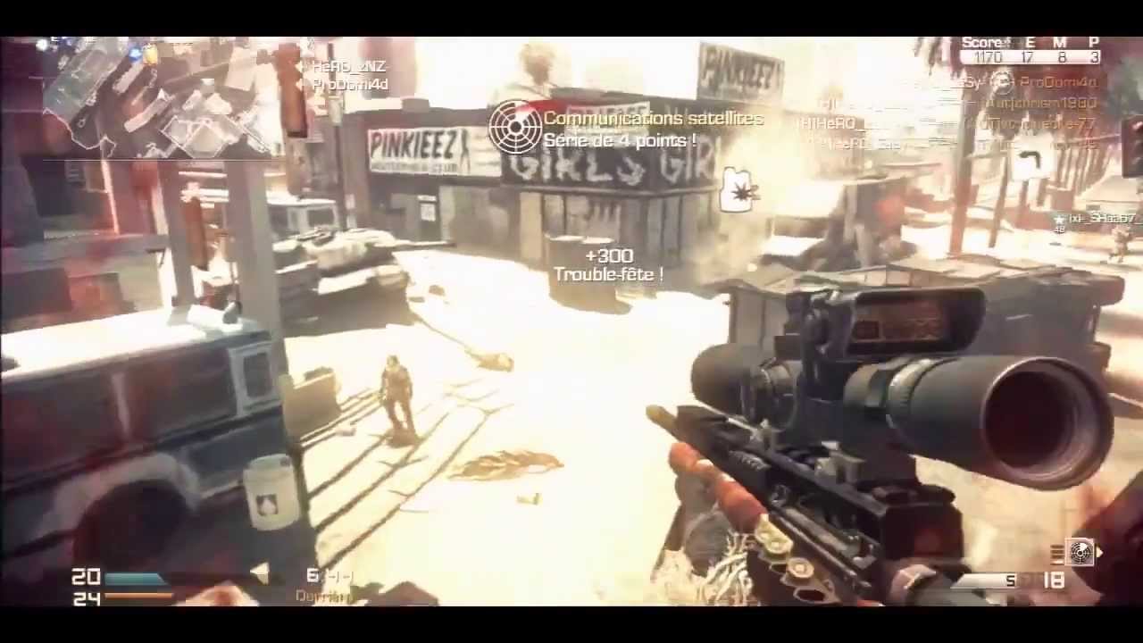 COD GHOSTS : Sniper killfeed and Trickshot Team montage | HeR0SnipinG ...