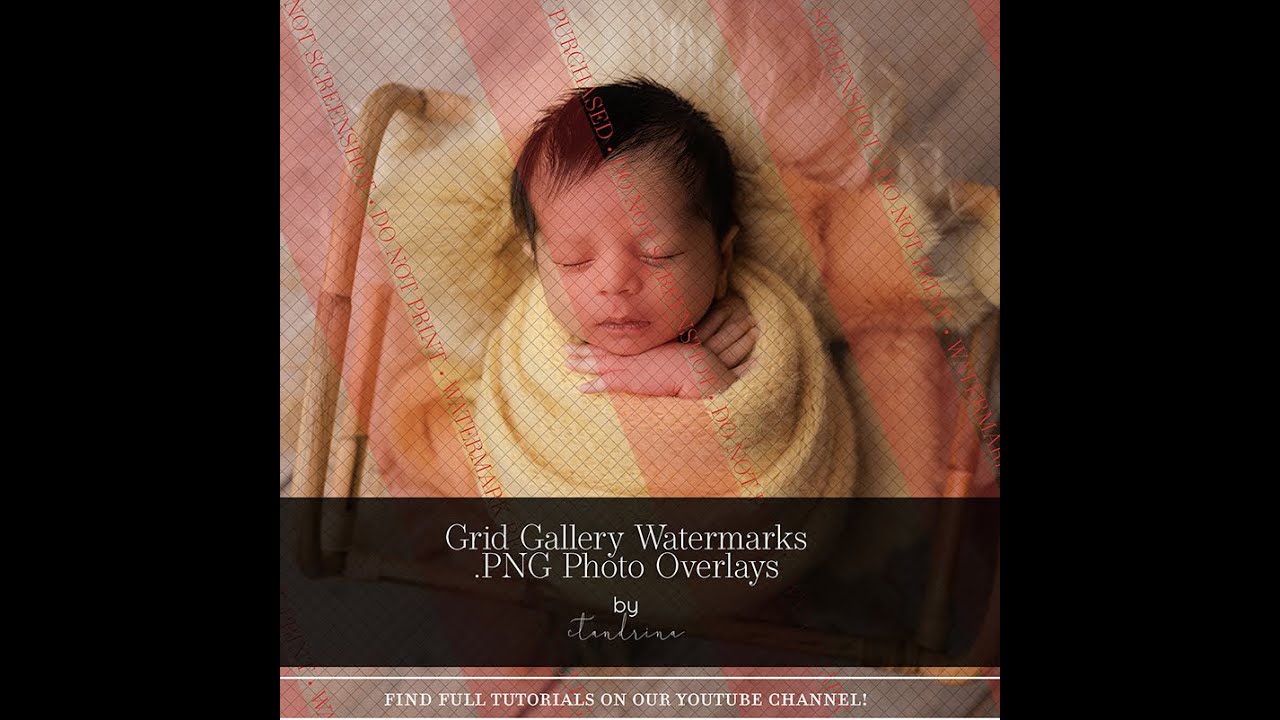 How to Apply Grid Watermarks to Your Images in Photoshop - YouTube