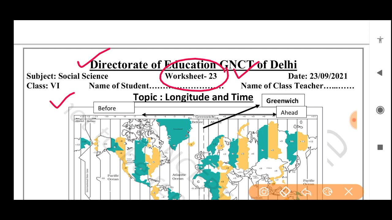 Social science worksheet 23 class 6(23/9/21) English medium/worksheet ...