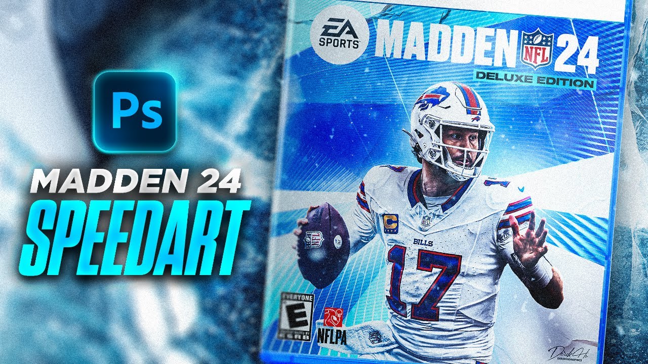 Creating an Alternate Madden 24 Cover! | Photoshop Speed Art - YouTube
