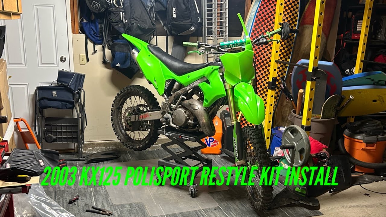 Quick Flips-Kx125 Restyle kit install Part 1 - YouTube