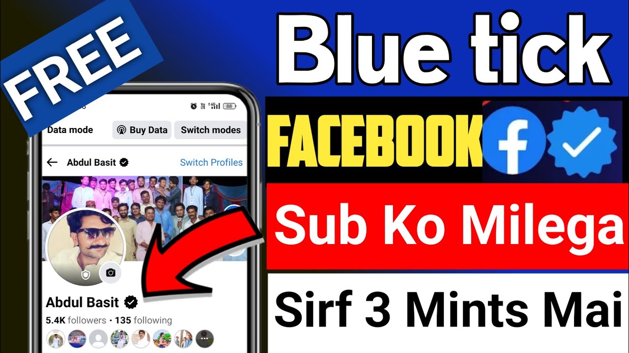 How to verify facebook account | Facebook Black Tick | Facebook Black ...