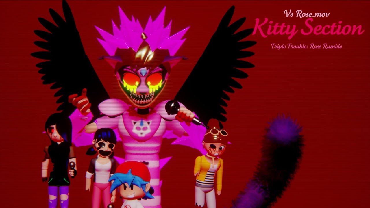 FNF. VS Rose.MOV OST, Kitty Section (Triple Trouble Rose Rumble) - YouTube