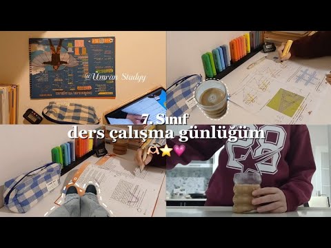 7. Sınıf Ders Çalışma Günlüğüm ⭐️ | Benimle Bir Gün Vlog 💗 | Ümran_Studyy | #lgs27 