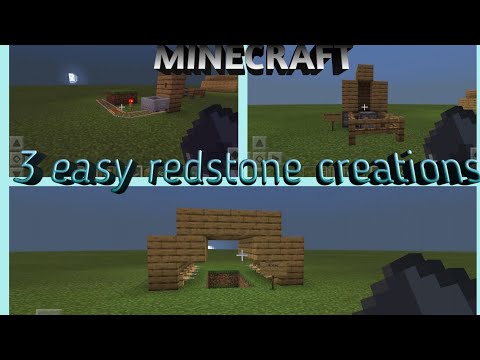 3 easy redstone creations in MCPE. - YouTube