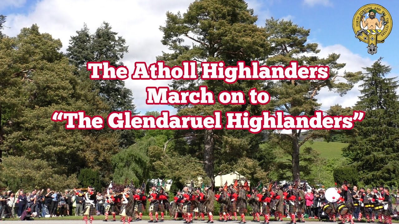 The Atholl Highlanders march onto "The Glendaruel Highlanders" - YouTube