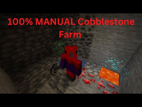100% Manual Cobblestone Farm - YouTube