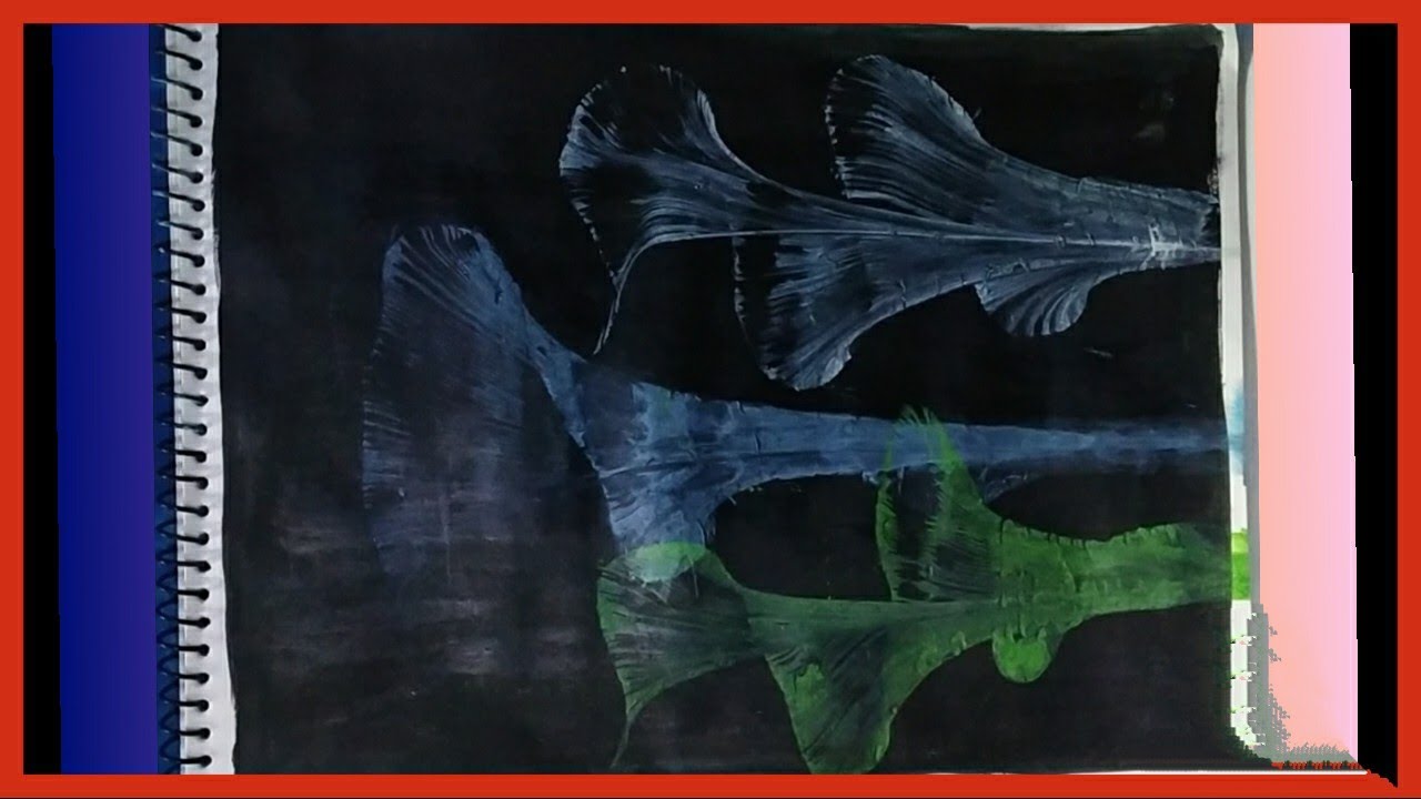 How to make beautiful thread painting for kids/ Step by step - YouTube