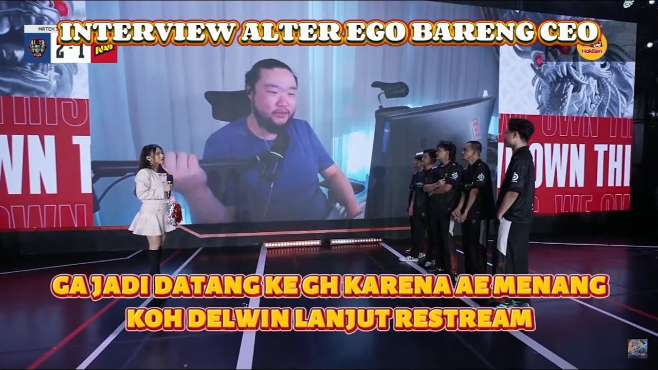 INTERVIEW ALTER EGO, KARENA MENANG KOH DELWIN GA JADI DATANG KE GH - YouTube