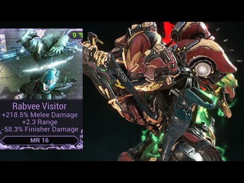 Warframe - Rabvee Machete Heavy Build - YouTube