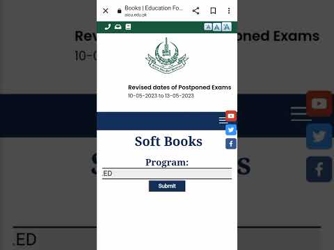 How to download aiou books in pdf || @learningwithme06 - YouTube