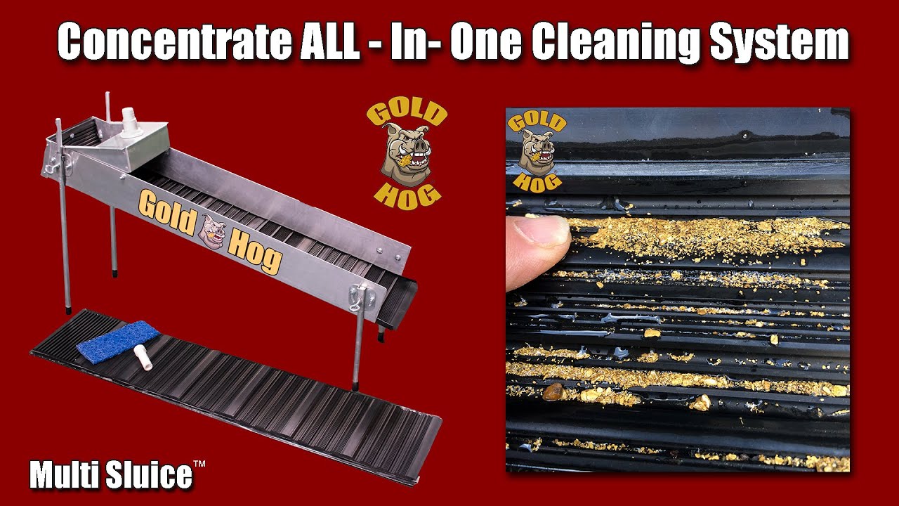 Multi Sluice - Concentrator - Full Placer Gold Clean Up System - YouTube