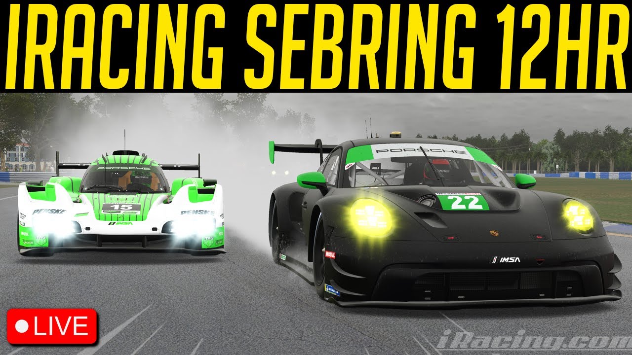 iRacing: Sebring 12 Hour with @Jimmy_Broadbent (PART 2) - YouTube