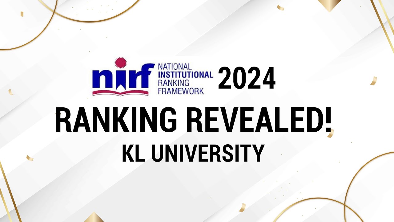 NIRF 2024: Our University’s Ranking and Achievements Unveiled! - YouTube