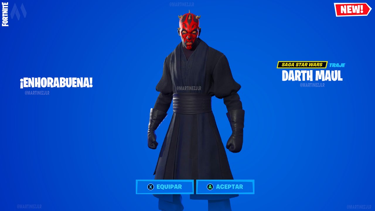 Como CONSEGUIR Nueva SKIN "DARTH MAUL" de STAR WARS en FORTNITE!! ⚔️😱 ...