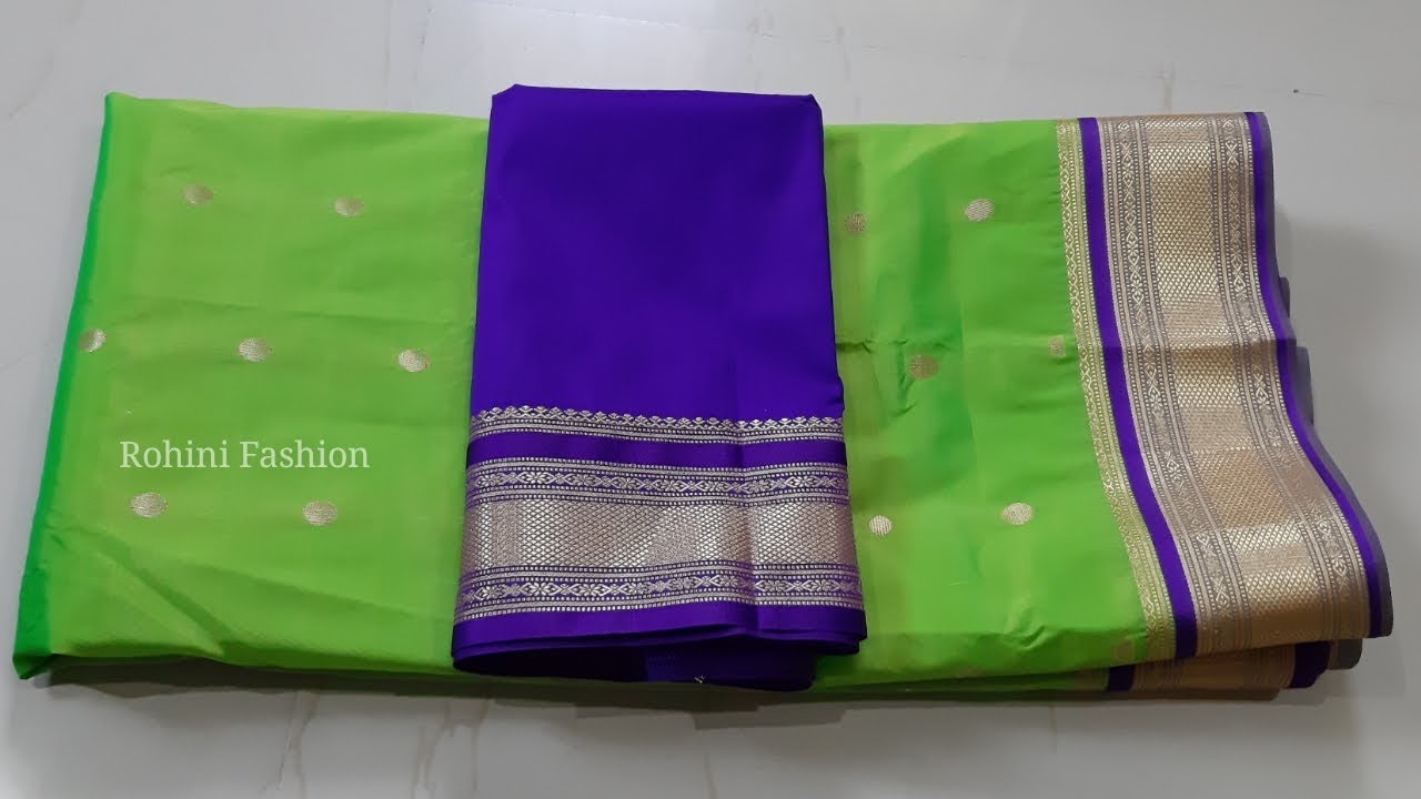Paithani saree blouse back neck design|Nauvari Paithani saree blouse ...