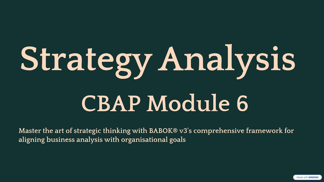 Mastering Strategy Analysis: A Practical Guide for Business Analysts ...
