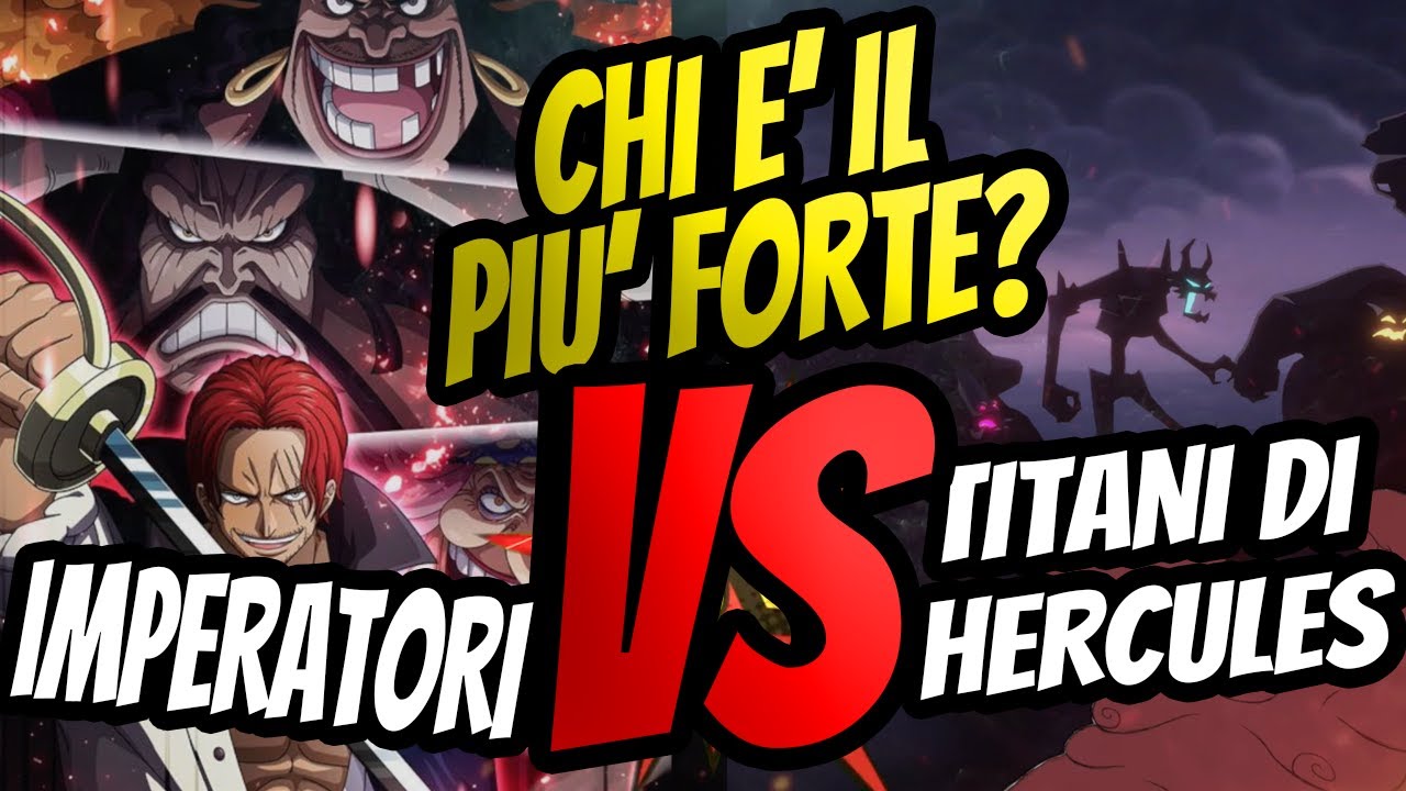 LIVELLI DI COMBATTIMENTO: 4 IMPERATORI di ONE PIECE vs TITANI in ...