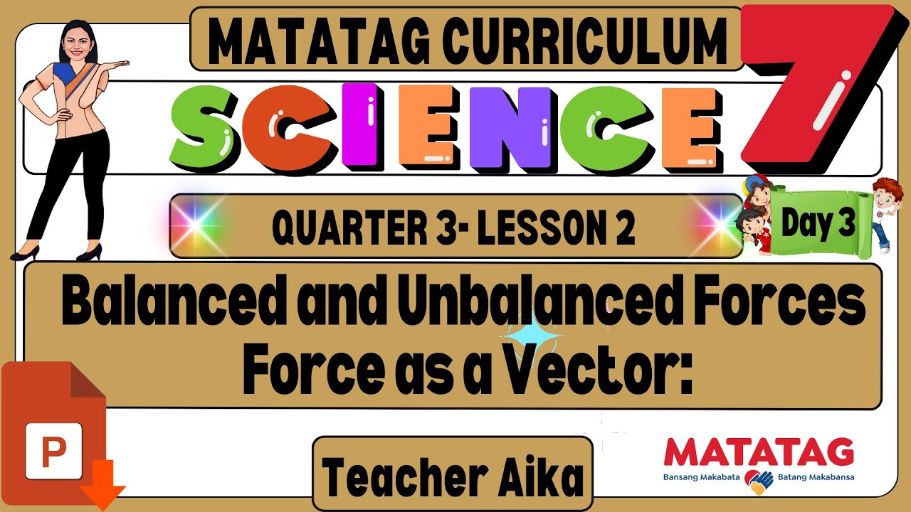 MATATAG Science 7 Grade 7 Quarter 3 Lesson 2 Day 3 Balanced and ...