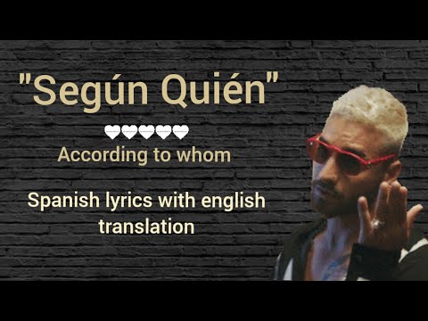 Maluma, Carin Leon - Según Quién (spanish letra and english lyrics ...