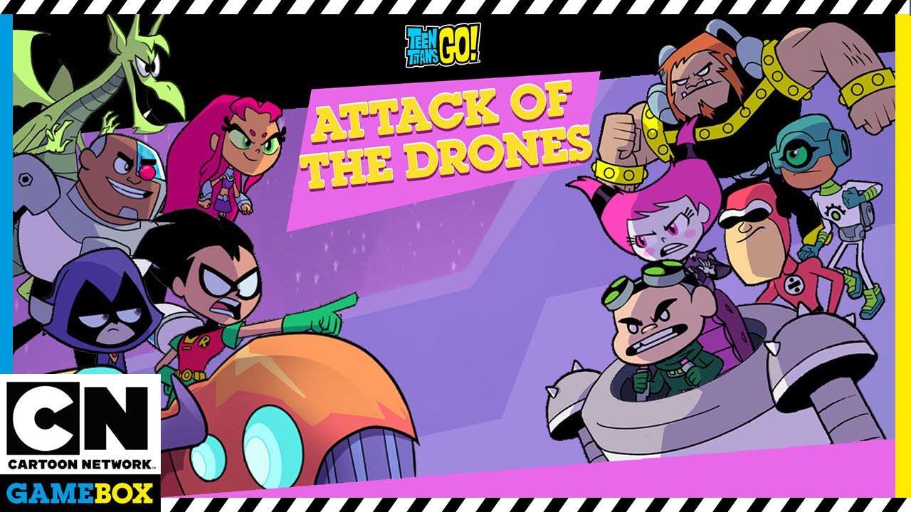 Teen Titans Gameplay | Attack Of The Drones - Can you help the Titans ...