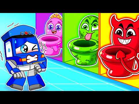 Tuvalete gitmem gerekiyor | Tuvalet Eğitimi | Çocuklar için çizgi film | Robosquad