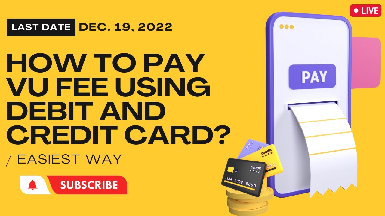 How To Pay VU Fee Online | Debit & Credit Card Online Payment | Easiest ...