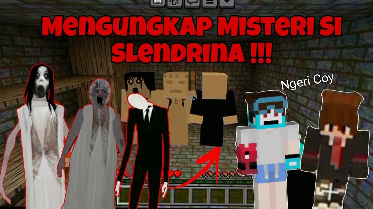 KITA BERHASIL MENGUNGKAP MISTERI DARI SLENDRINA !!! Minecraft Map House ...