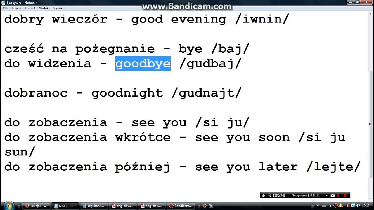 Lesson4 - środa 18:30 - YouTube