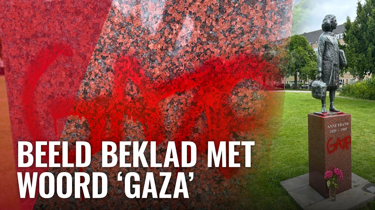 Beeld Anne Frank op Merwedeplein beklad - YouTube