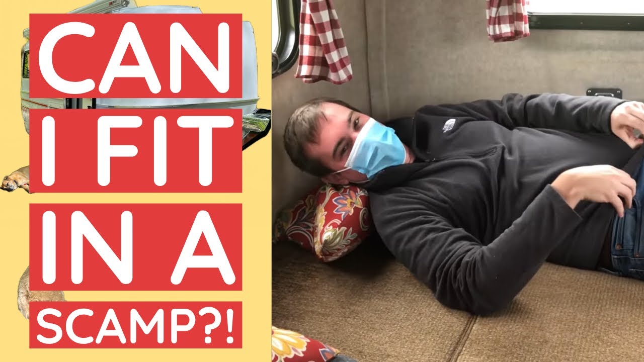 CAN I FIT INTO A SCAMP?! 2015 13’ SCAMP W/ BATHROOM + BIG BED - YouTube