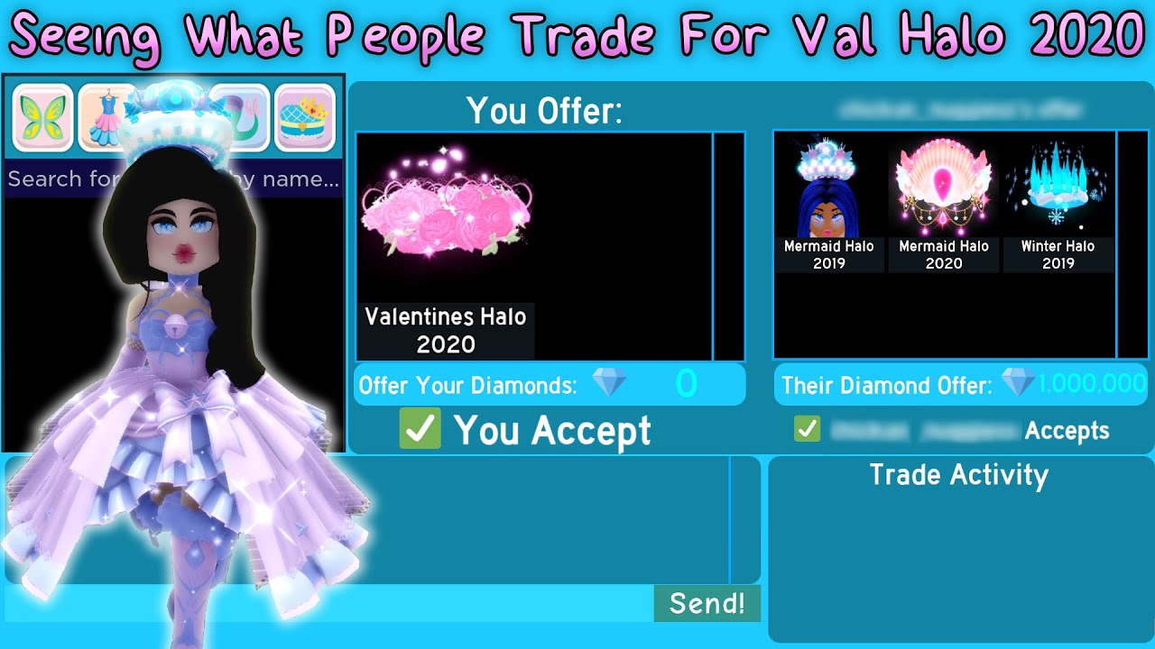 Seeing What People Trade For Val Halo 2020 (Royale High Trading) - YouTube