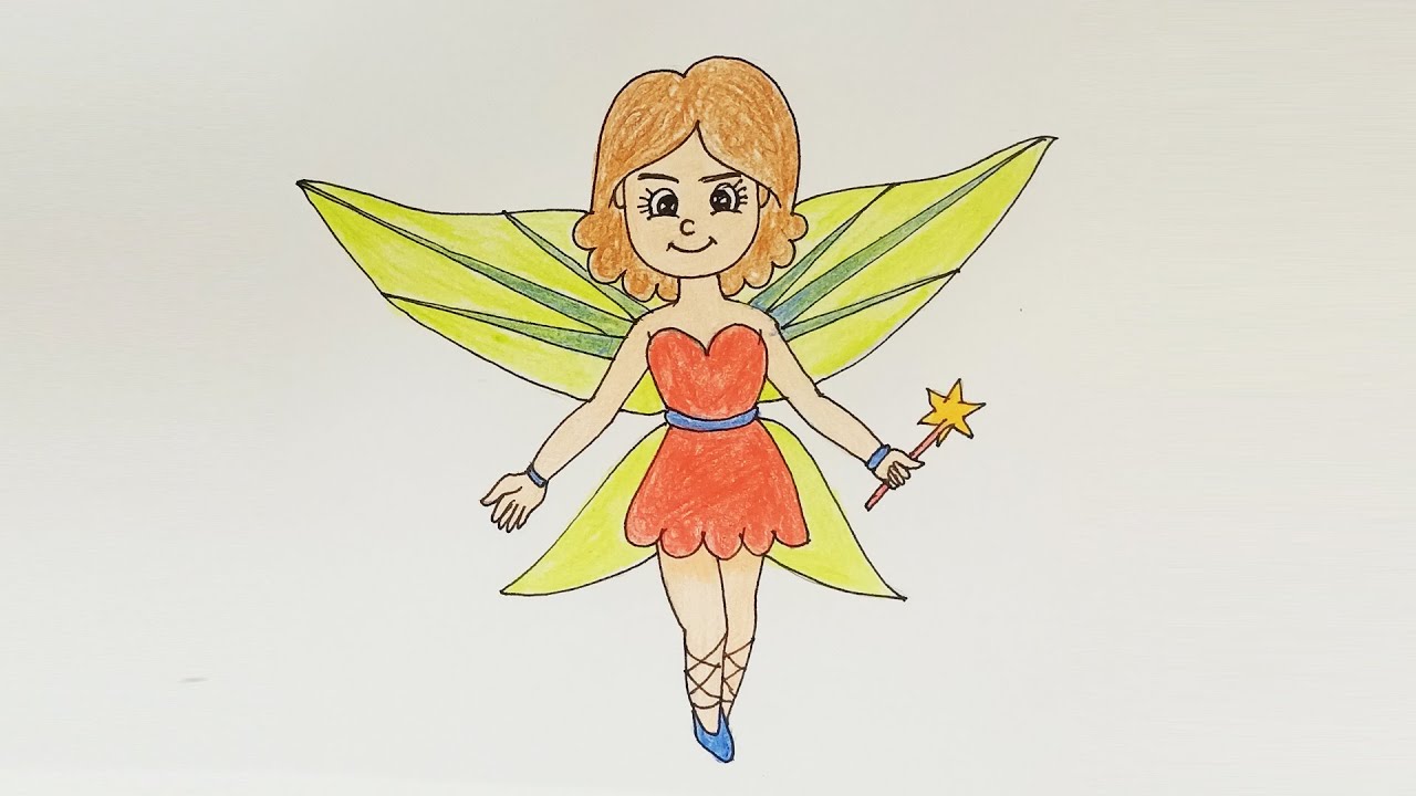 How to Draw a Fairy Step by Step - YouTube