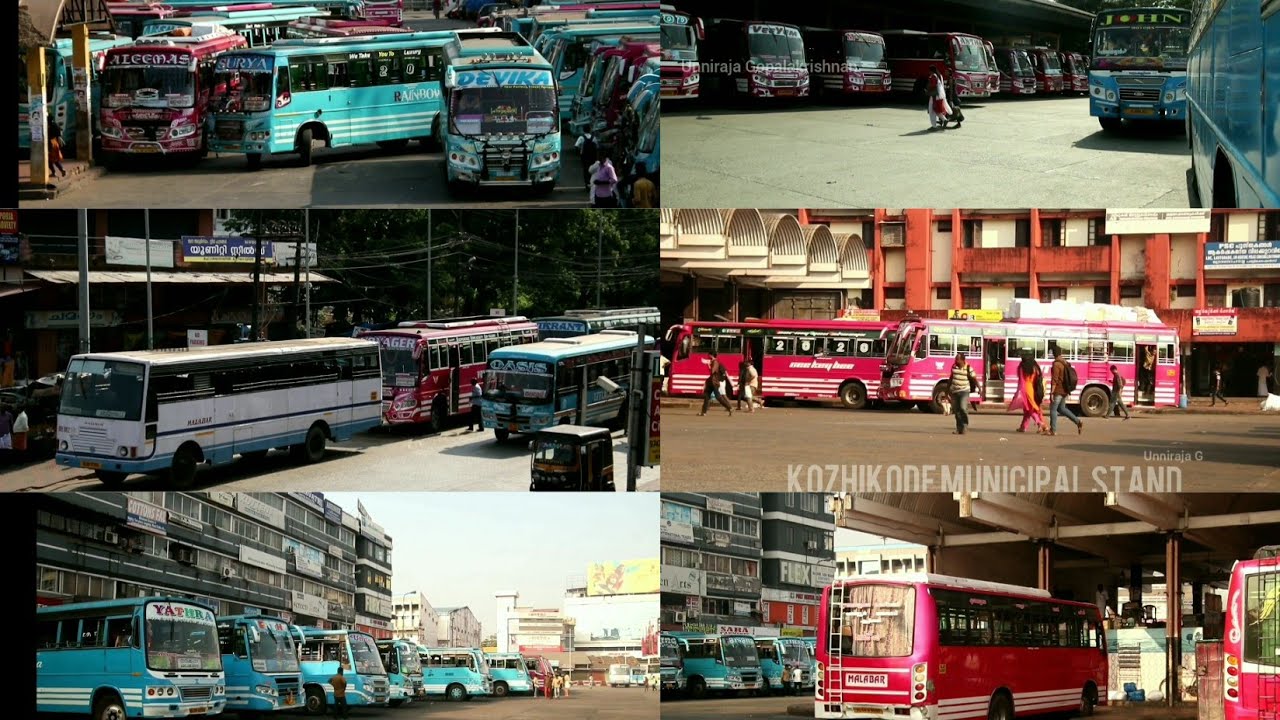 Kozhikode, Thrissur and Thalassery Bus Stand. Kannur Buses Mass Entry ...