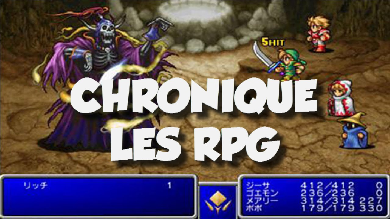 Chronique - Les RPG - YouTube