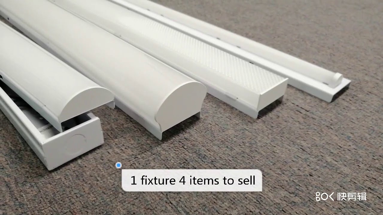 4ft LED strip 8ft LED Linear strip fixture - YouTube